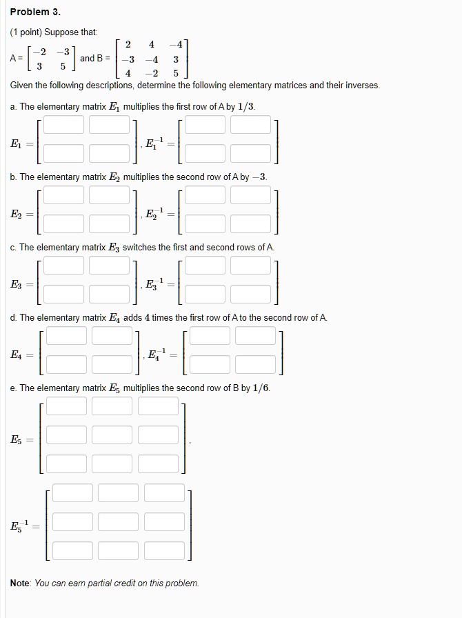 problem 3 point suppose that a and b 2 given the following descriptions ...