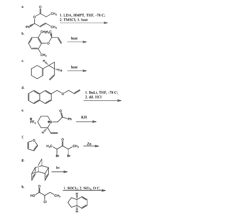 SOLVED: CH3 LDA. HMPT THR; 78 C: TMSCI; heat CH3 CHH;C heat CHa heat ...