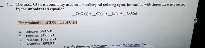 thermax cs is commonly used as metallurgical reducing agent reaction ...