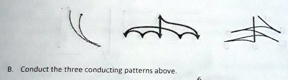 'conduct the three conducting patterns above B Conduct the three ...