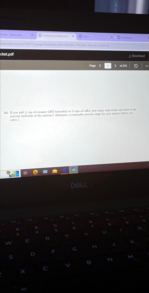 Home - alamo.edu Textbook and Materials: HW 2 Dashboard: ture.com/courses/1507733/pages/textbook ...