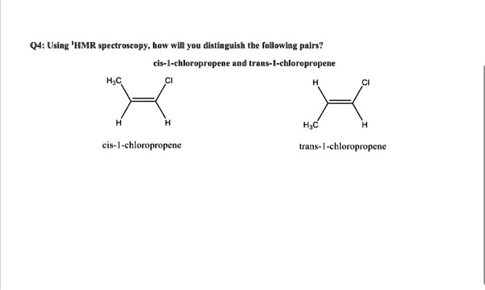 04 using hmr spectroscopy how wil you distinguish the followving pairs ...