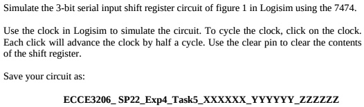 SOLVED: Simulate the 3-bit serial input shift register circuit of ... SOLVED: Simulate the 3-bit serial input shift register circuit of ...