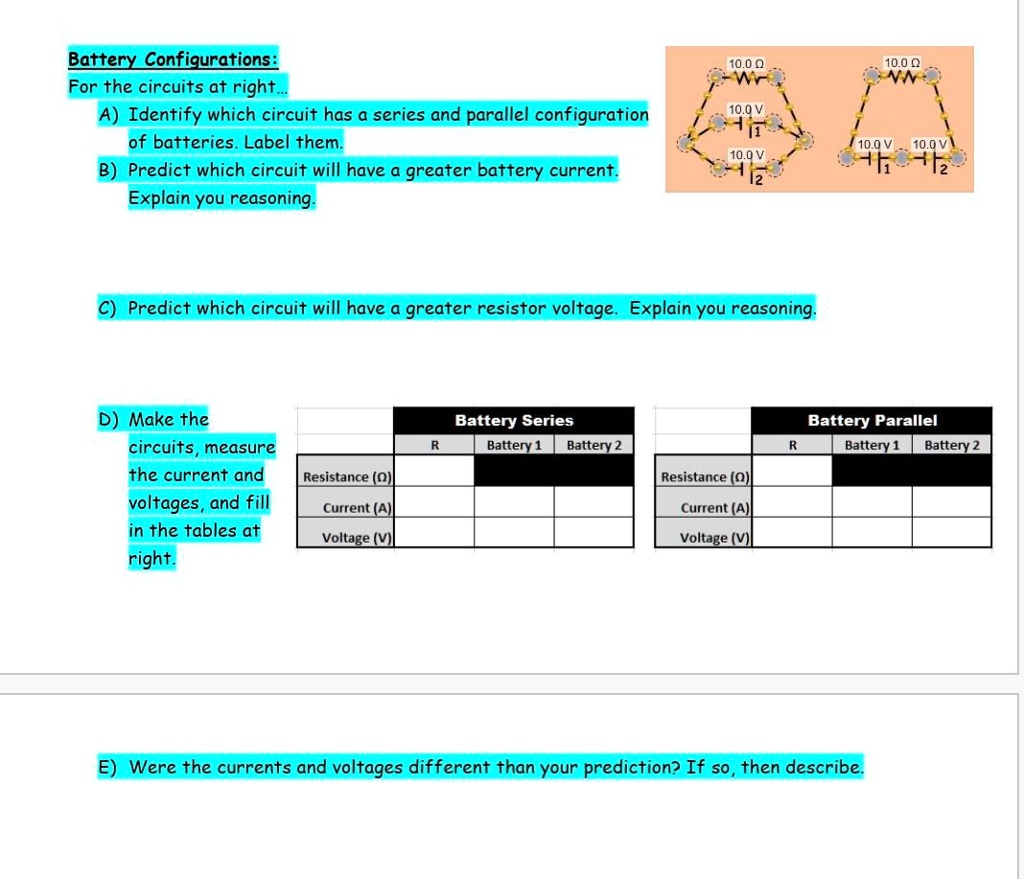 batterxconfigurations for the circuits at right a identify which ...
