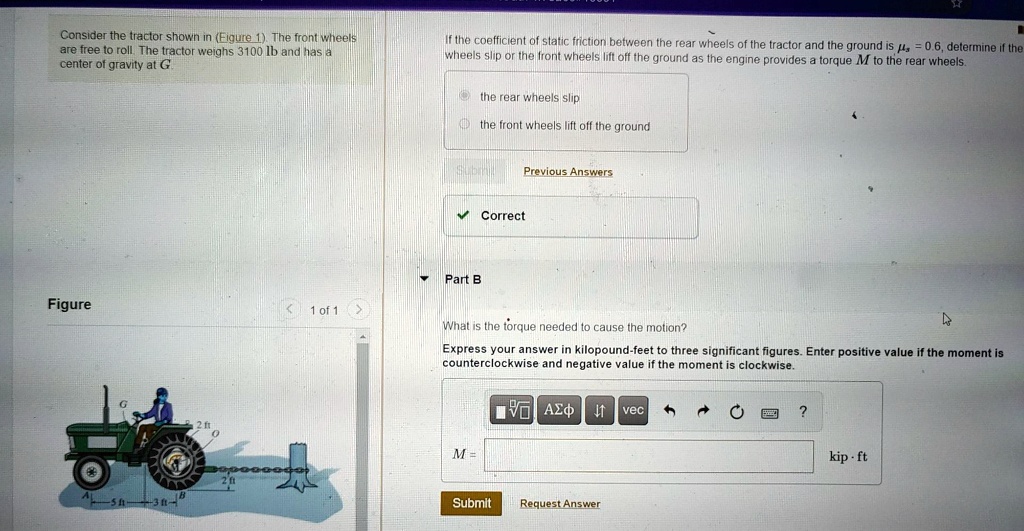 if you can answer part b consider the tractor shown in figure 1the ...