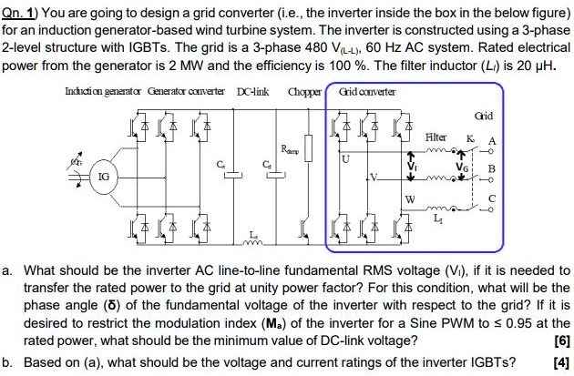 SOLVED: You are going to design a grid converter, i.e., the inverter ...