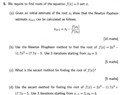 SOLVED: Title: Computational Engineering and Numerical Analysis: Root Optimization, Minimization ...