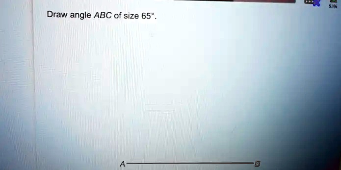draw angle abc of size 65 83633