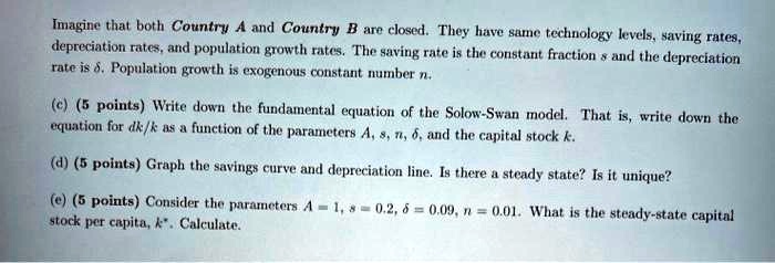 Solved Please Solve E Thank You Imagine That Both Country A And