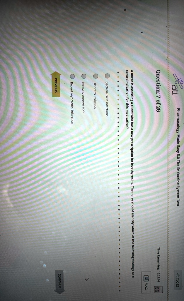 [GET ANSWER] pharmacology made easy 50 the endocrine system test ati ...