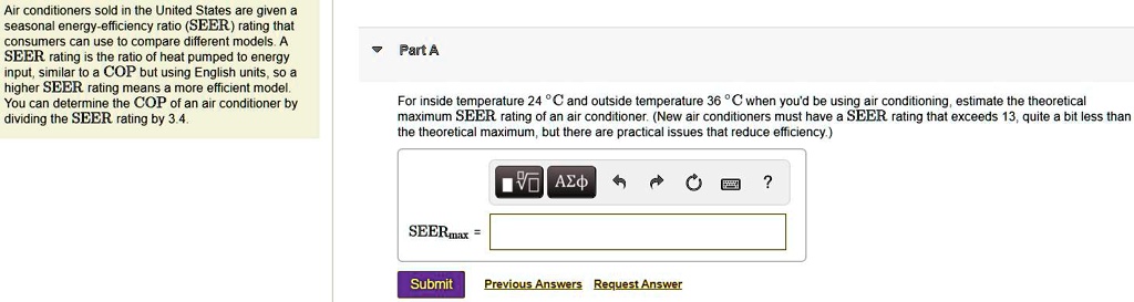 Solved Air Conditioners Sold In The United States Are Given Seasonal