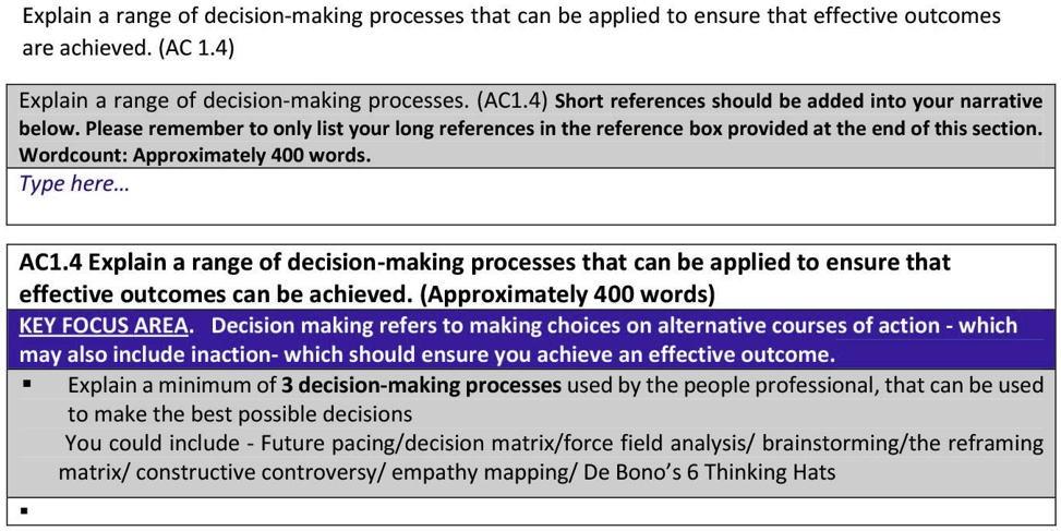 SOLVED: Explain a range of decision-making processes that can be ...