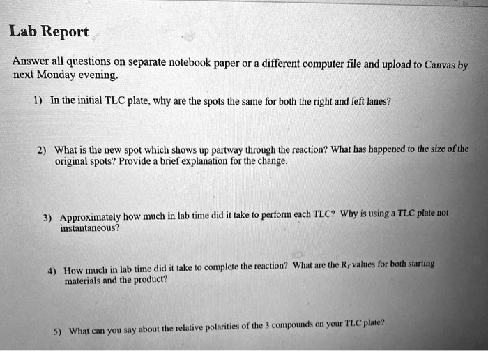 Solved Lab Report Answer All Questions On Separate Notebook Paper O Different Computer File
