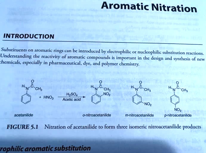 What is the balanced chemical equation for the nitration of acetanilide? Aromatic Nitration ...