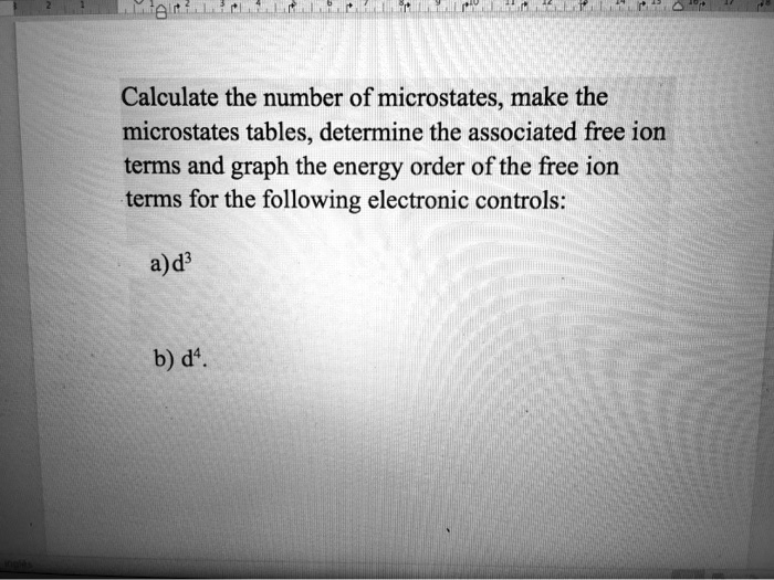 calculate the number of microstates make the microstates tables ...