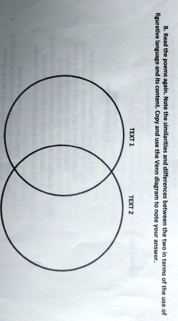 8 read the poems again note the similarities and differences between ...