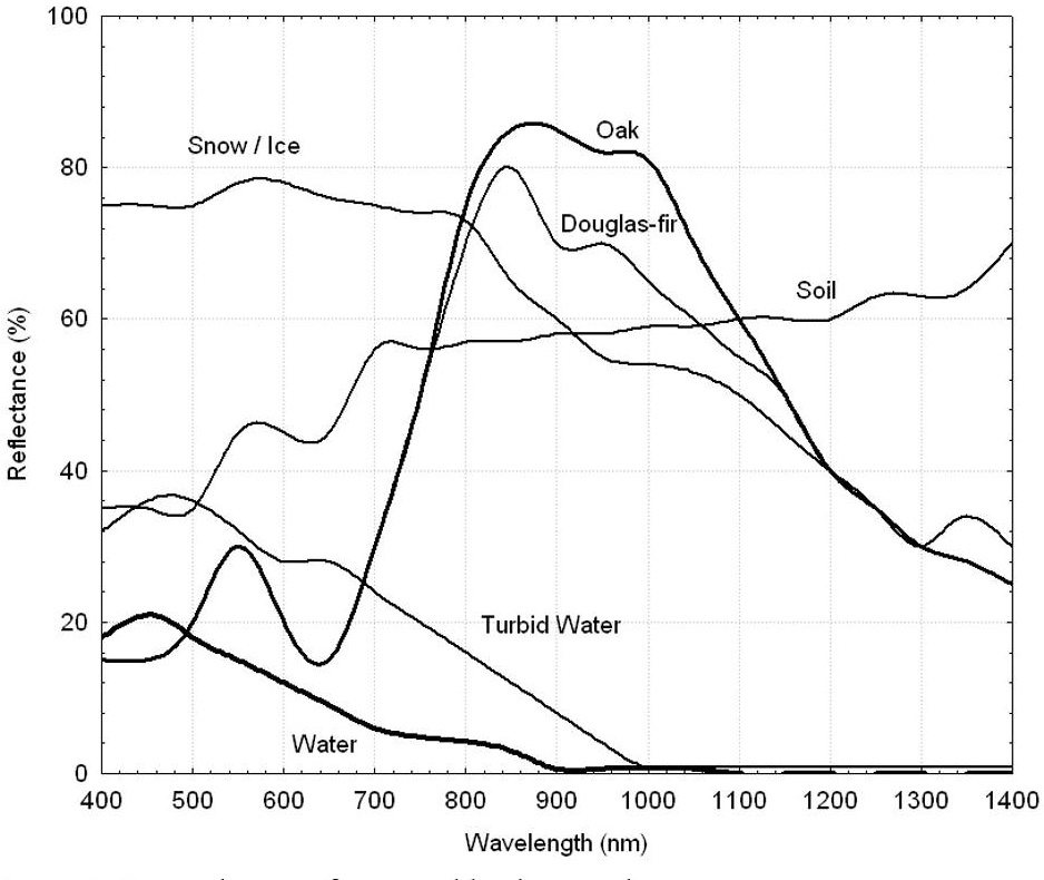 SOLVED: Figure 1 below shows a simple spectral curve for 6 different ...