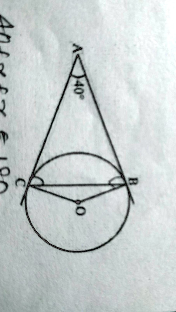 SOLVED: 'in the given figure ab and ac are tangents of a circle with ... SOLVED: 'in the given figure ab and ac are tangents of a circle with ...