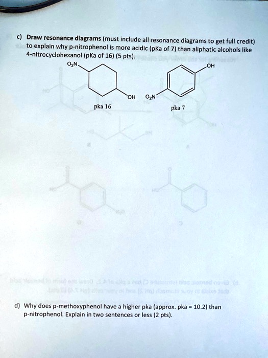 draw resonance diagrams must include all resonance diagrams to get full credit to explain why p ...