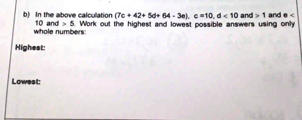 b in the above calculation 7c 42 5d 64 3e c10d 10 and 1 and e 10 and 5 ...