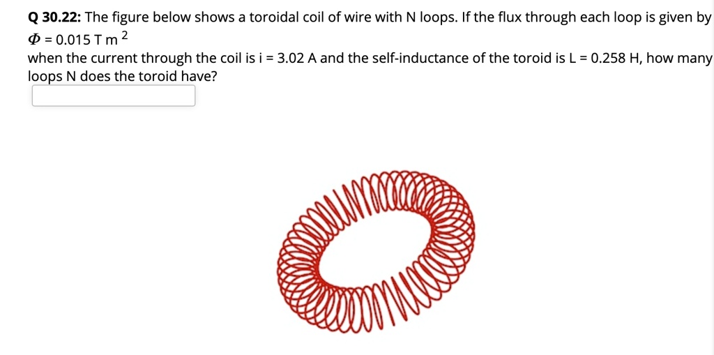 q 3022 the figure below shows a toroidal coil of wire with n loops if ...