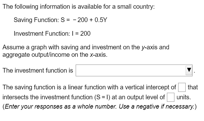 SOLVED: The following information is available for a small country ...