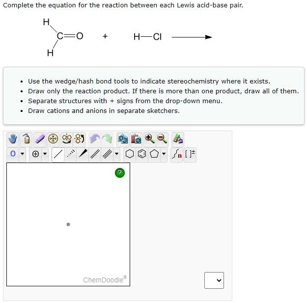 SOLVED: Complete the equation for the reaction between each Lewis acid ...
