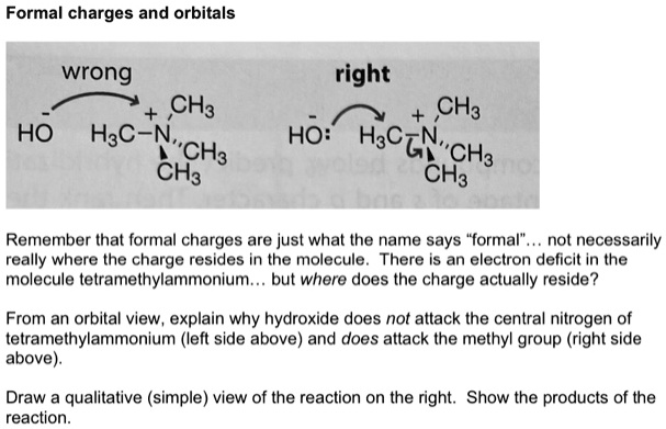 Formal charges and orbitalswrong CH3 HO HaC-N, "… - SolvedLib