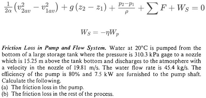 SOLVED: please step by step and use the equation in the figure F+Ws=0 ...