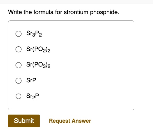Strontium Phosphide Cation And Anion