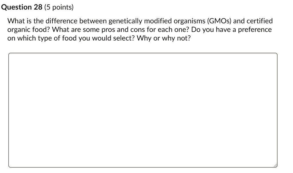 SOLVED: Question 28 (5 points) What is the difference between ... SOLVED: Question 28 (5 points) What is the difference between ...