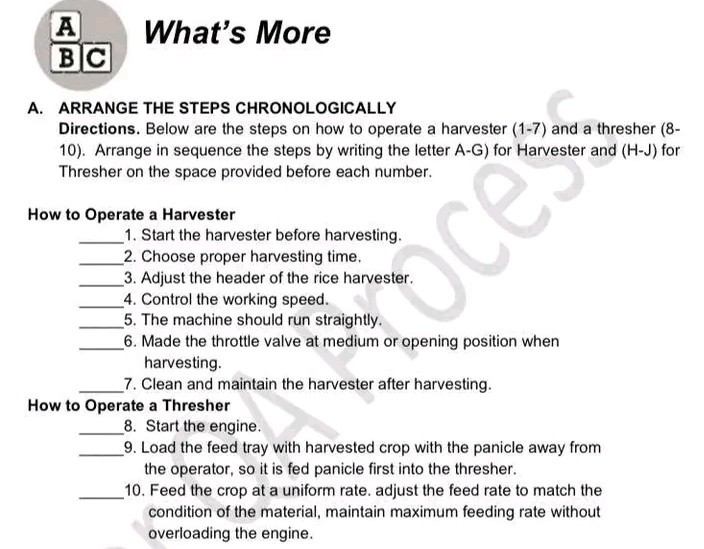 SOLVED: A What's More A. ARRANGE THE STEPS CHRONOLOGICALLY Directions ... SOLVED: A What's More A. ARRANGE THE STEPS CHRONOLOGICALLY Directions ...