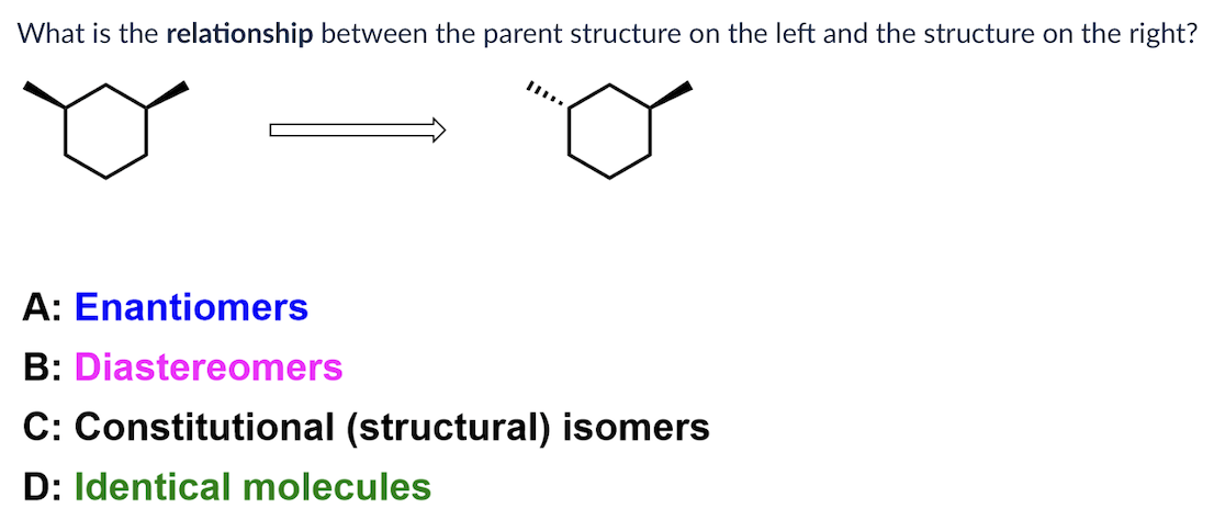 SOLVED: What is the relationship between the parent structure on the ...