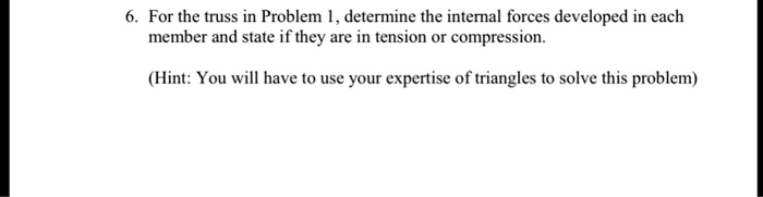 for the truss in problem determine the internal forces developed in ...