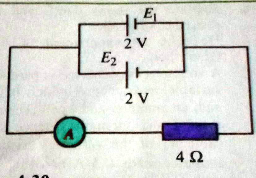 SOLVED: The internal resistance of each of the following cells E1 and E2 shown in the figure ...