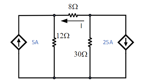 SOLVED: Using the superposition method, determine I SOLVED: Using the superposition method, determine I