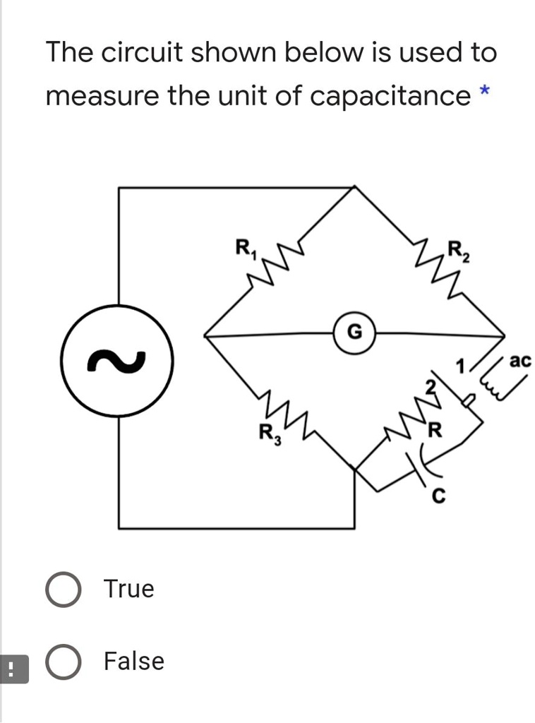 SOLVED: The circuit shown below is used to measure the unit of ...