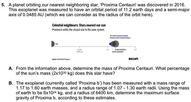 a planet orbiting our nearest neighboring star proxima centauri was ...