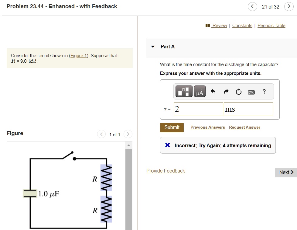 Problem 23.44 - Enhanced - with Feedback Part A Review Constants | Periodic Table Consider the ...