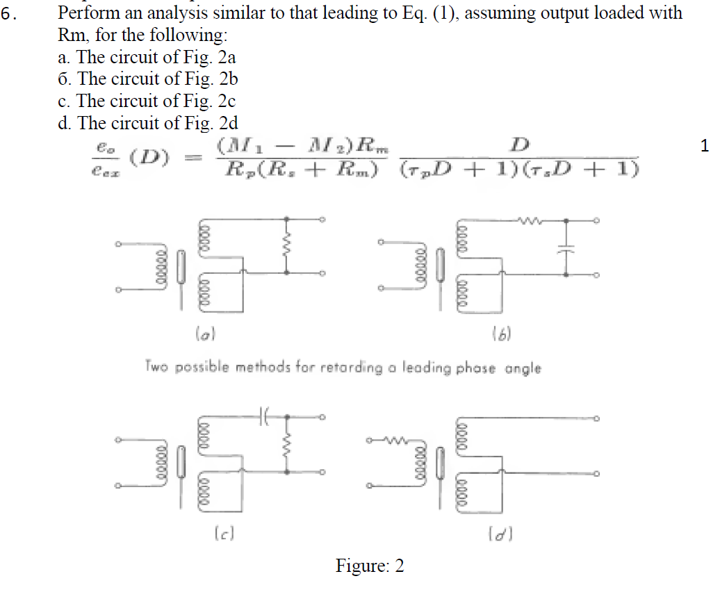 6 perform an analysis similar to that leading to eq 1 assuming output ...