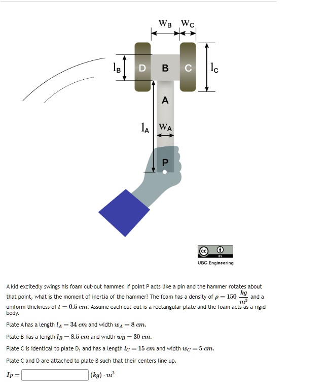 SOLVED: WB Wc B Ic A LA WA P UBC Engineering A kid excitedly swings his ...