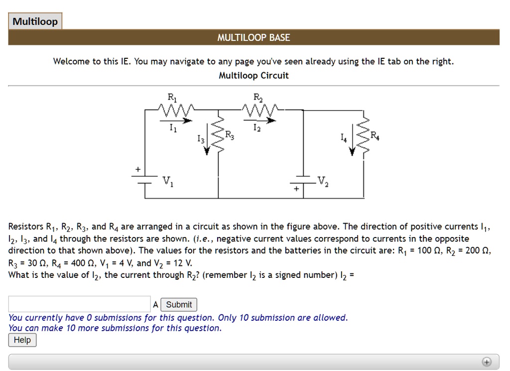 Multiloop MULTILOOP BASE Welcome to this IE. You may navigate to any page you've seen already ...