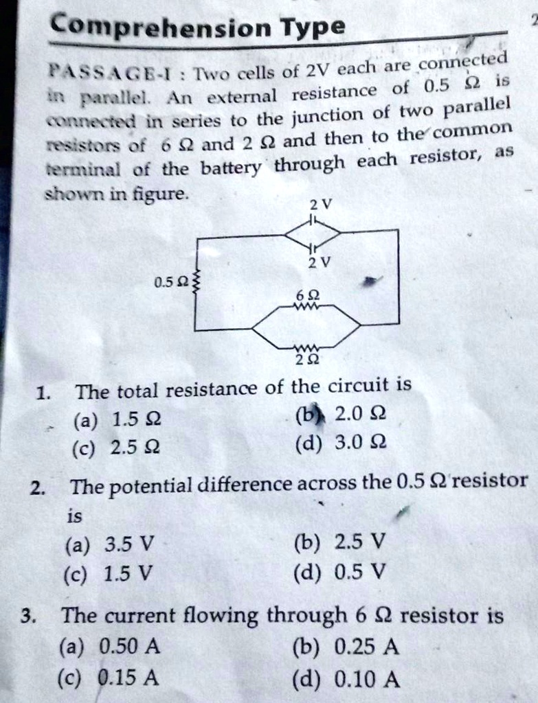 SOLVED: 'the cells of two what is are connected in parallel'