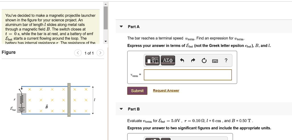 youve decided to make a magnetic projectile launcher shown in the ...