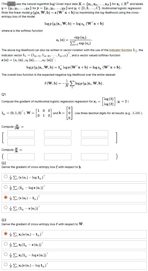 this quiz uses the natural logarithm log given input data xxxx for xr ...