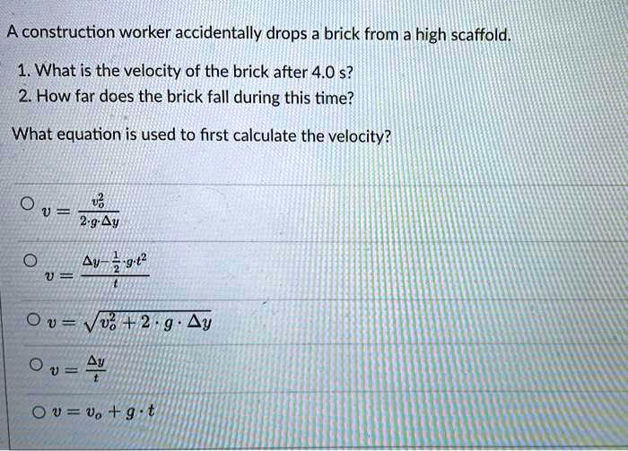 a construction worker accidentally drops brick from a high scaffold 1 ...