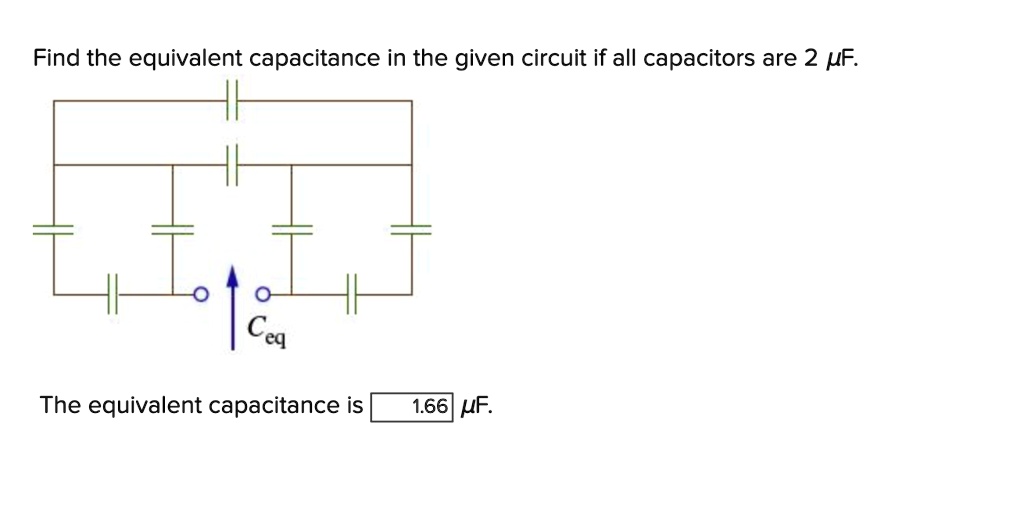 find the equivalent capacitance in the given circuit if all capacitors ...