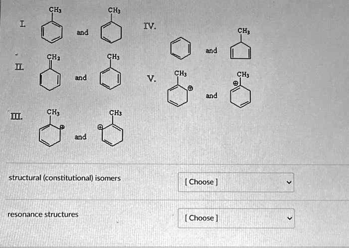 SOLVED:CHs CHg end CH; and CH; and CH} and structural (constitutional ...