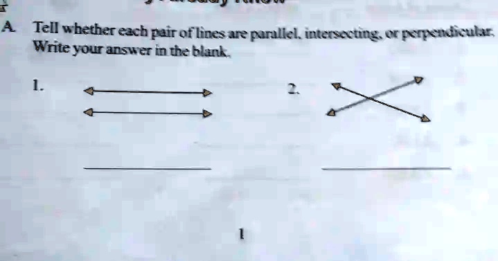 A. Tell whether each pair of lines are parallel, intersecting, or ...
