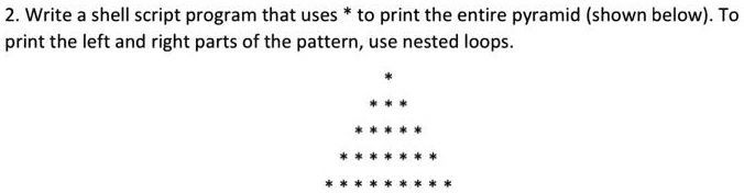 operating systems 2 write a shell script program that uses to print the ...